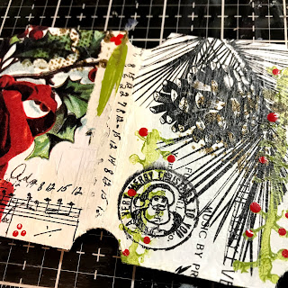 Two Mad Dahlias: Good tidings ATC journal