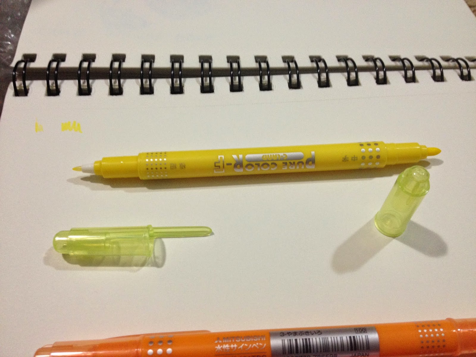 Fude Pen Review: Uni Mitsubishi Pure Color-F Double-Sided Sign Pen