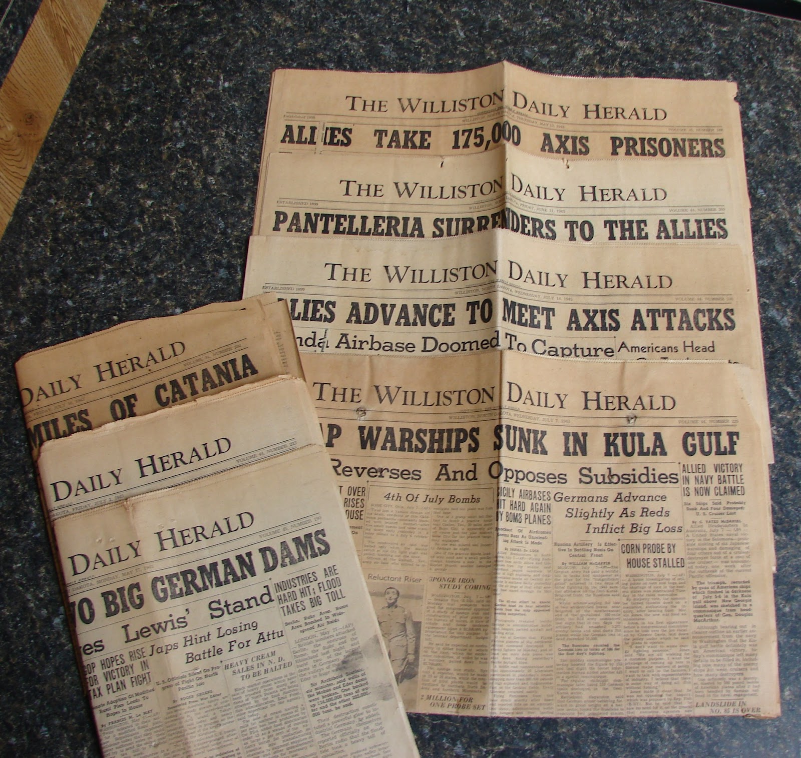 Color My World: 1943 Newspapers