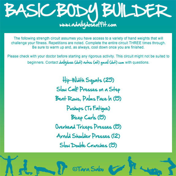 A Daily Dose of Fit: Workout Week: Basic Body Builder