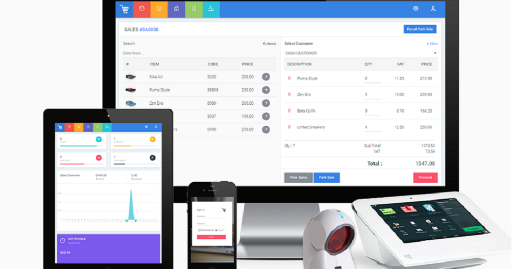 Billing software with pos interface