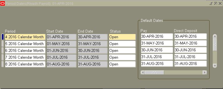 Oracle HRMS: Create Payroll in Oracle HRMS