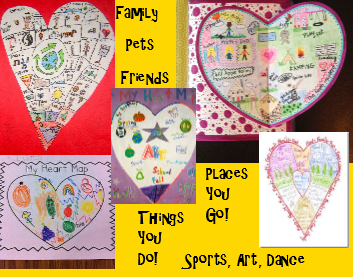 Making Waves in First Grade!: Heart Maps