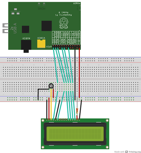 Chrishwentzel Raspberry Pi 16x2 Lcd