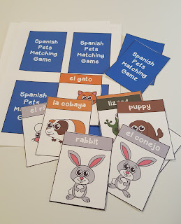 The Puzzle Den: Spanish Pets Matching Game