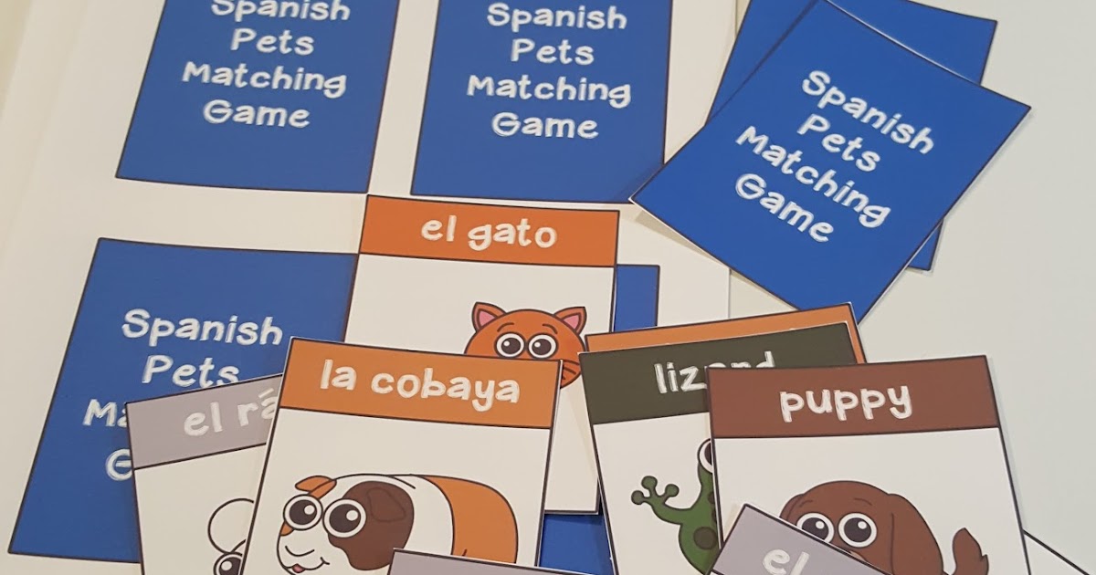 The Puzzle Den: Spanish Pets Matching Game