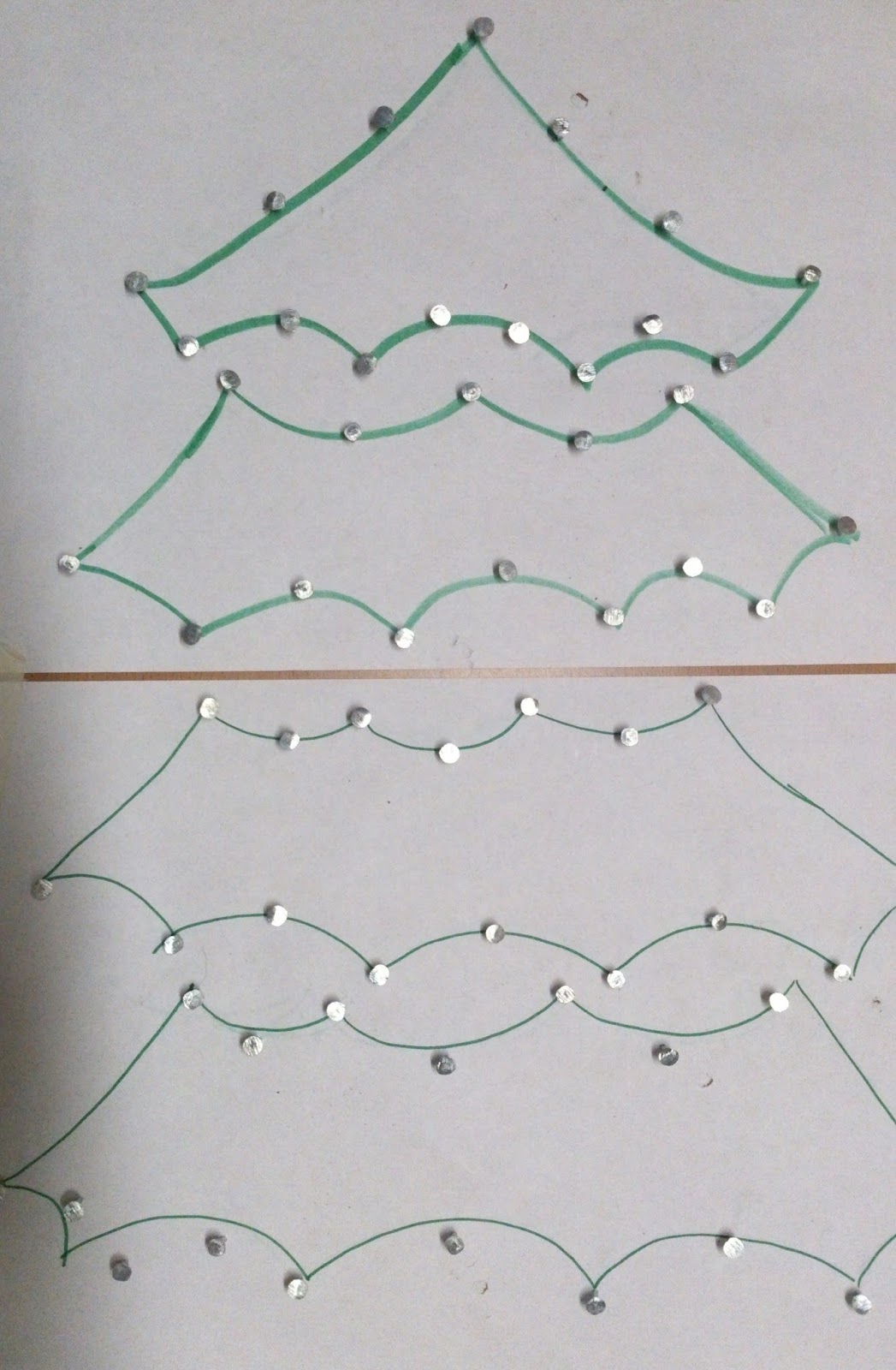 Ilse's Knutselhoek: Spijkerkunst en kerstlampjes