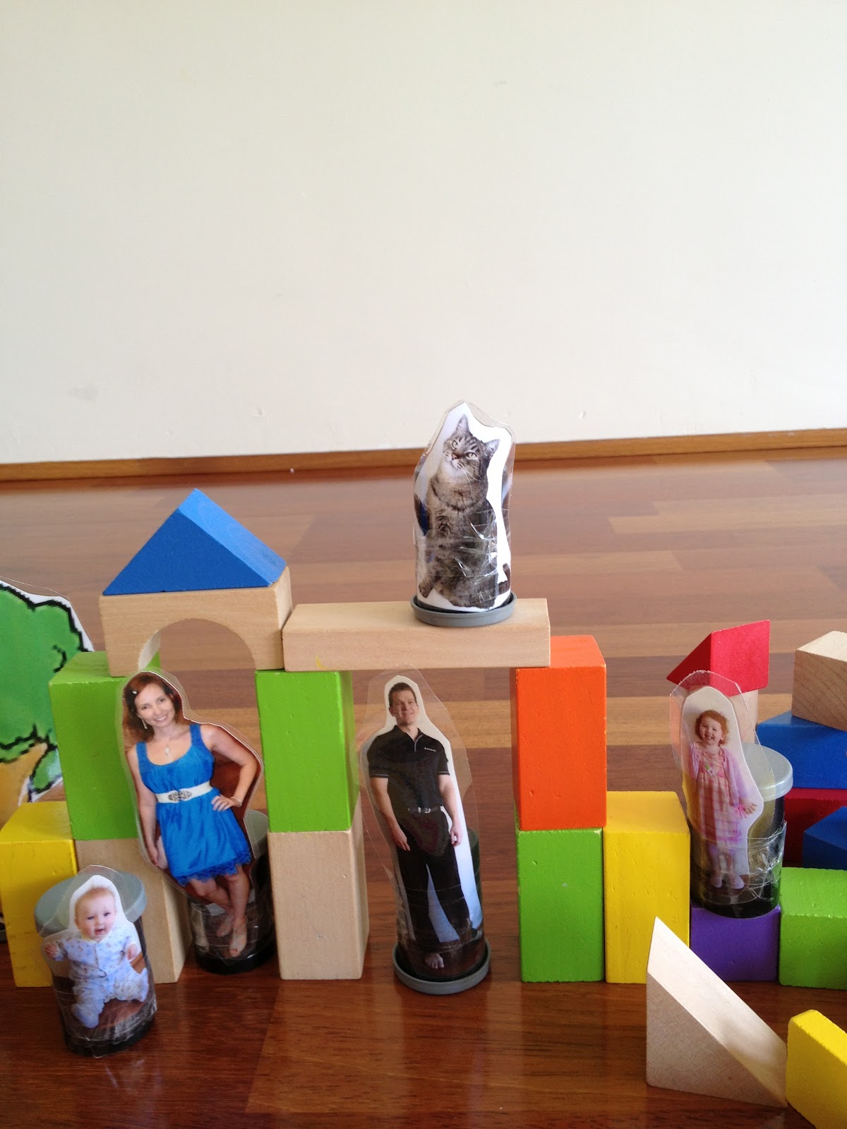 Playing and Learning Begins at Home: Home made Familiar Block People