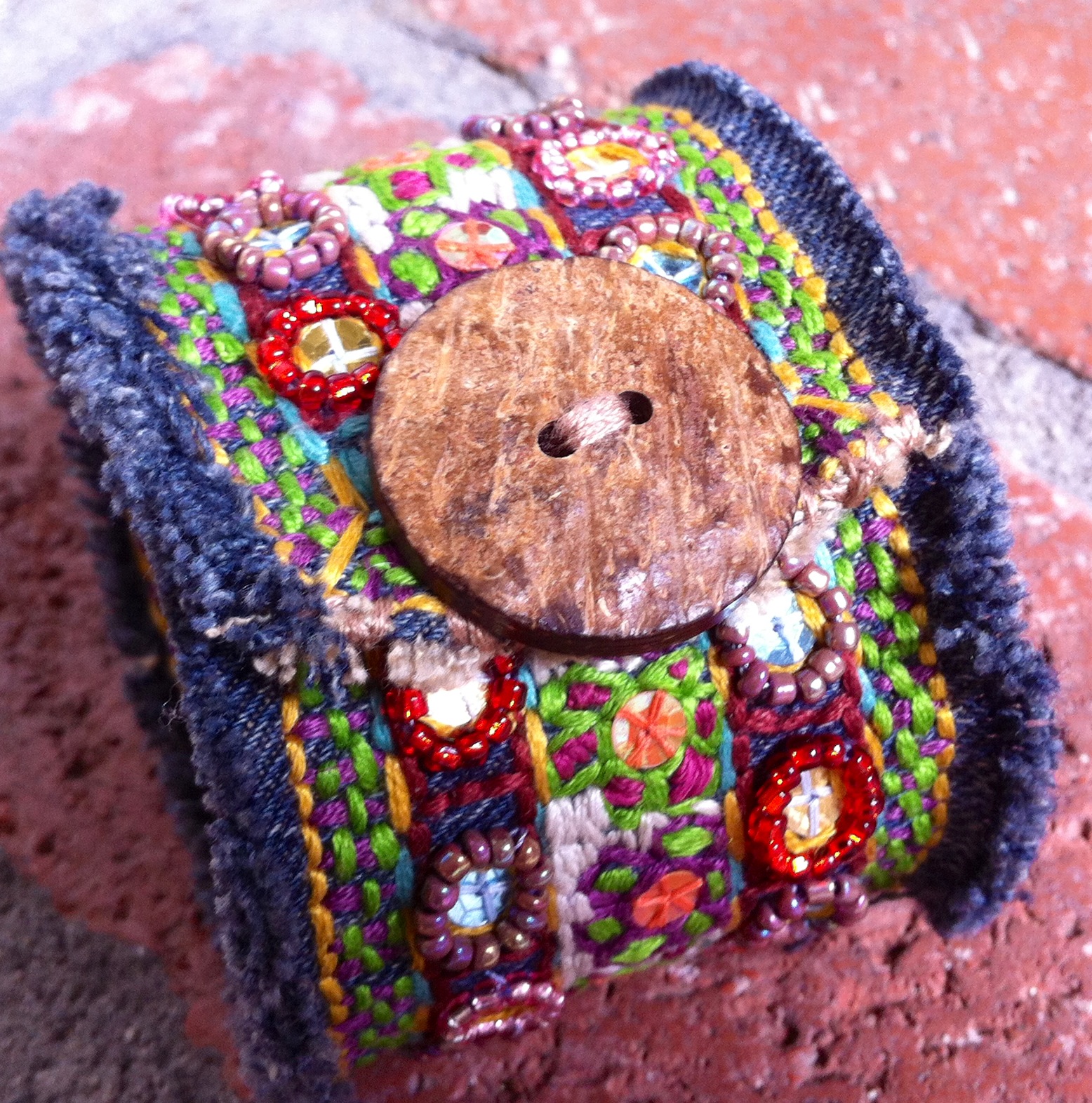 Penny Lane Ink: Denim Cuff Bracelets by Rebecca