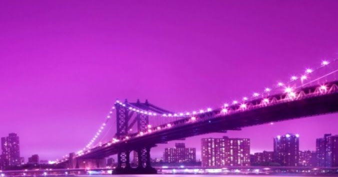 Purple Bridge Hd Wallpaper | Desktop Wallpapers