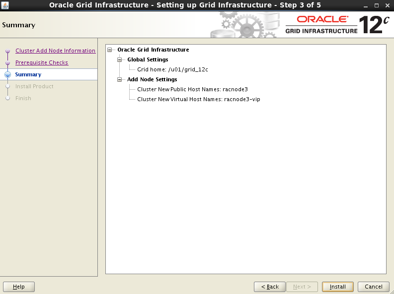 Adding new node to 12c RAC Cluster