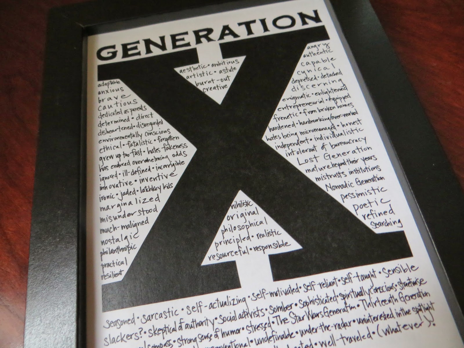 Light From a Pixel: Traits of Generation X