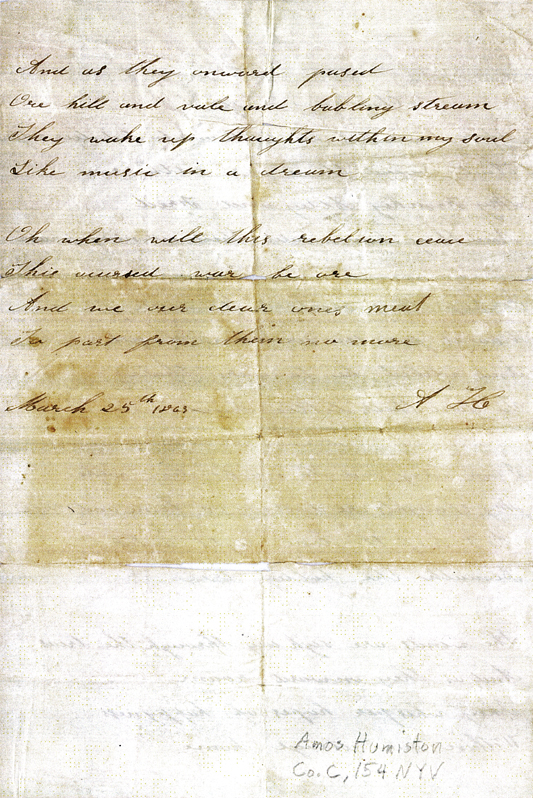 The Civil War of the United States: Amos Humiston, died in Battle of ...