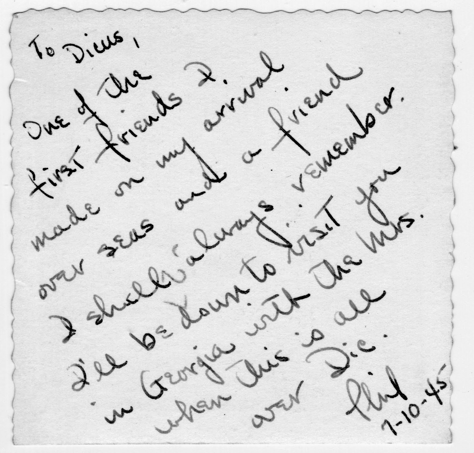 World War II Letters