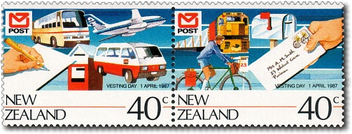 1987 New Zealand Post Vesting Day.