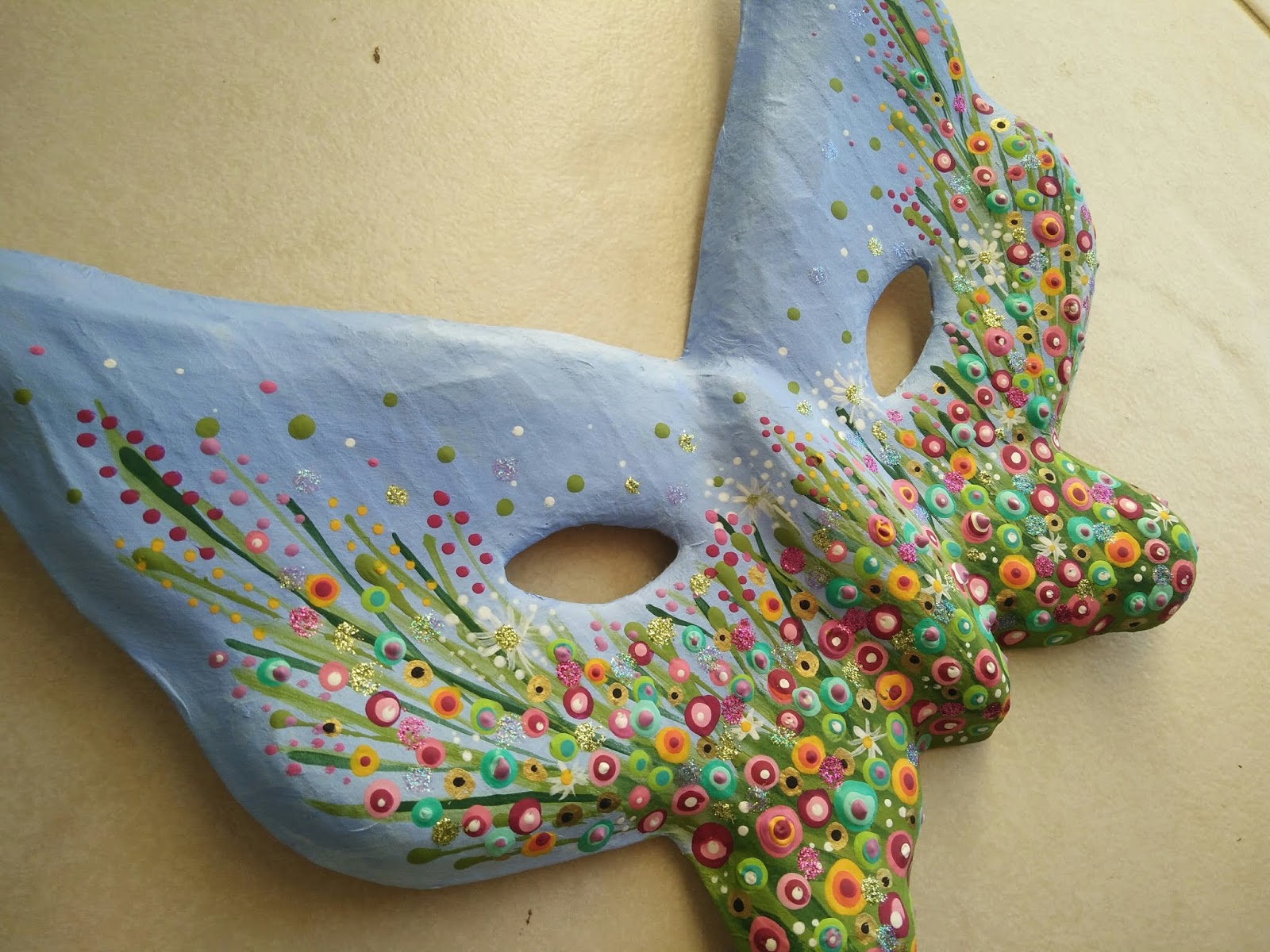 Made-By-Me....Julie Ryder: Paper Mache Butterfly Masks...