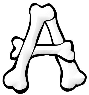 Educational Kismet : Our Lovely Bones Alphabet and WordArt Set