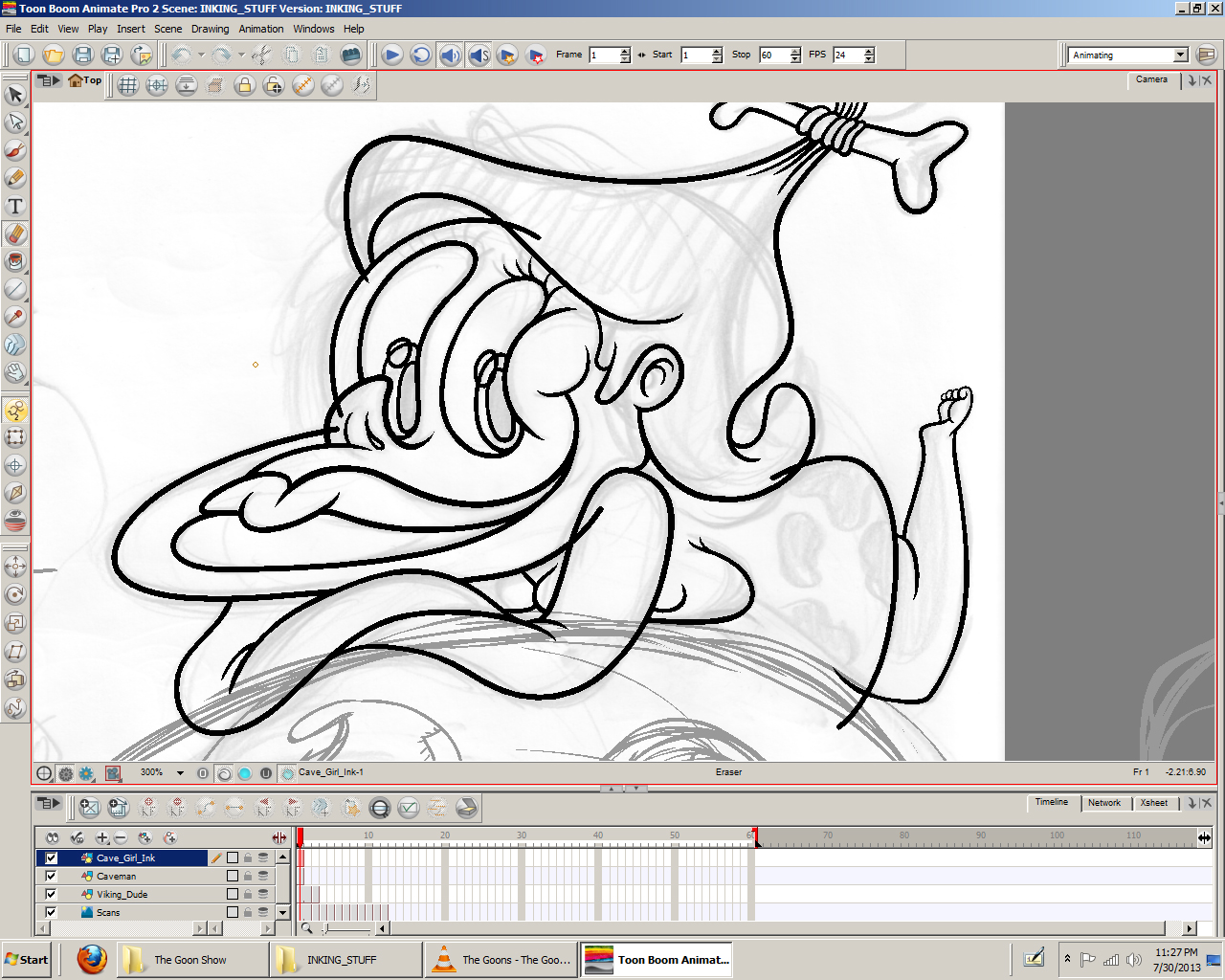 Inking and Colouring Process