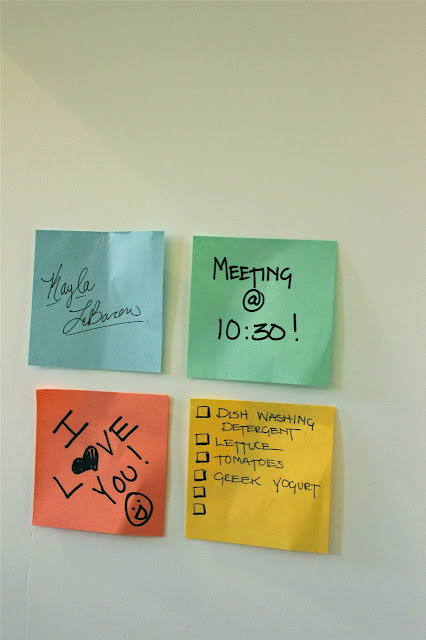 Kayla LeBaron Interiors: DIY Post-It Notes: How to make your own