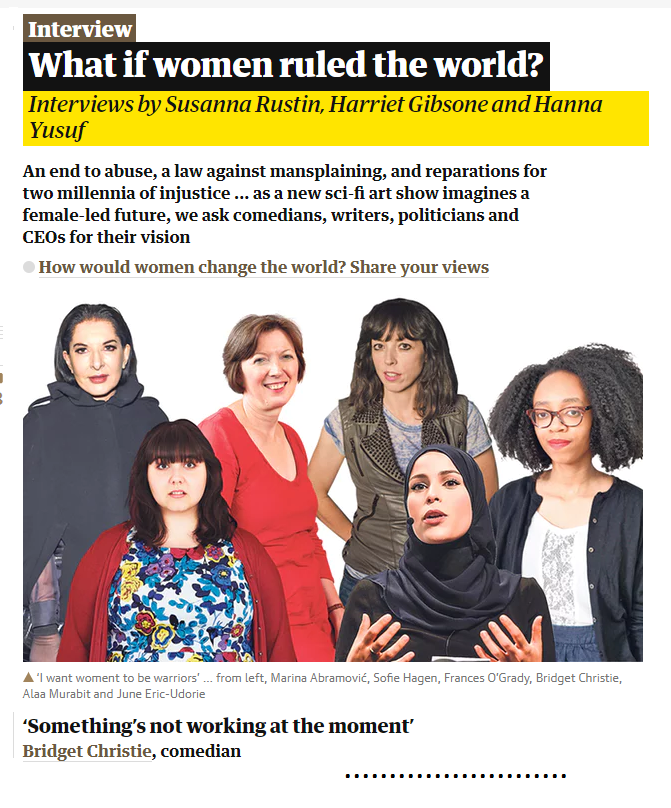 EM CADA ROSTO IGUALDADE: TRABALHO PARA FÉRIAS | «What if women ruled the world?»