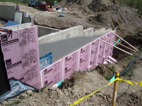 Colorado SunTerra: Insulation and Drain Board