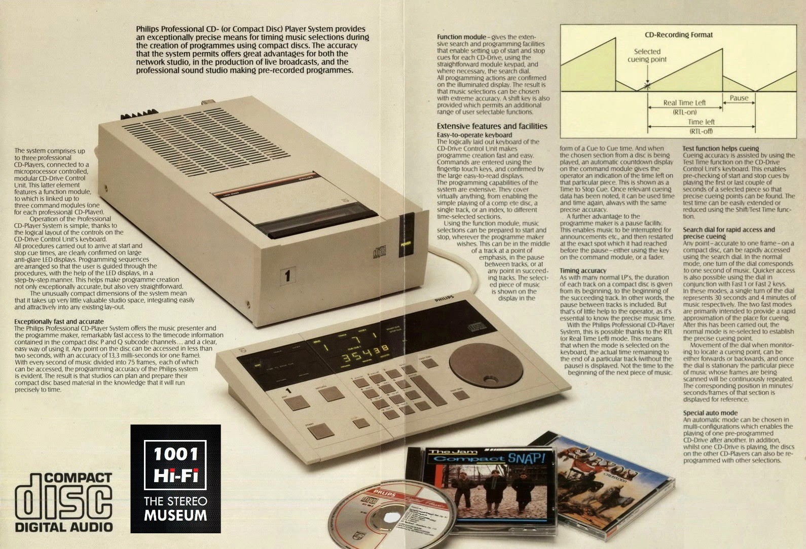 PHILIPS LHH2000 Professional Compact Disc Player System | 1001 Hi-Fi Info