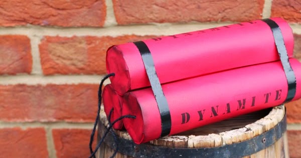 Hand Made By Rianna: Explosive props: how to make your own fake TNT ...