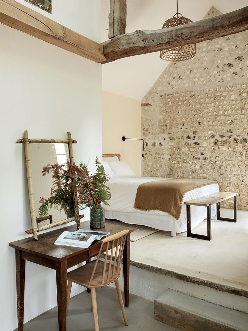 INTERIORS: Old mansion by the river in Normandy