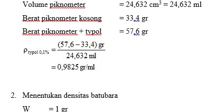 TEKNIK KIMIA: PENENTUAN DENSITAS