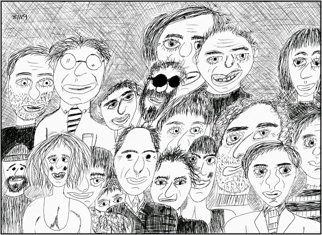 All This Is That: Drawing: Faces #1119 - Scratchboard and reversed ...