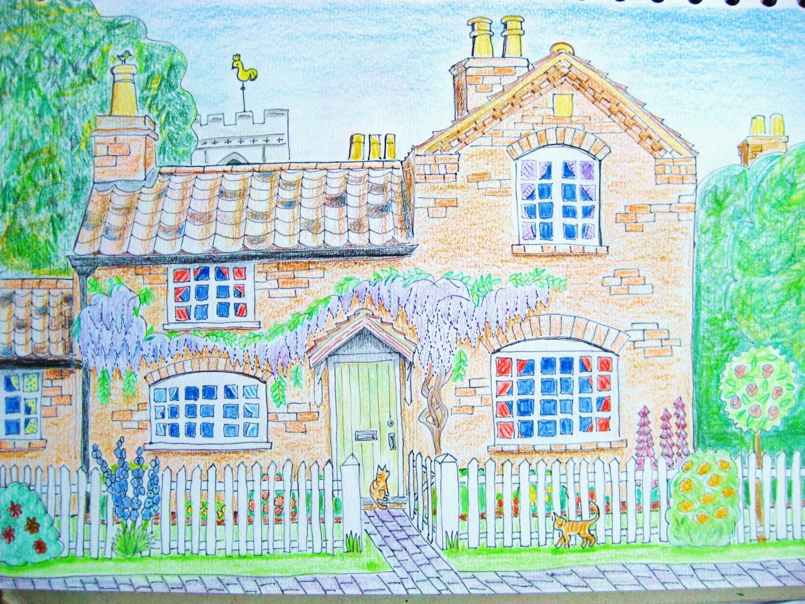 Bunny Mummy: This weeks drawing....A Little House