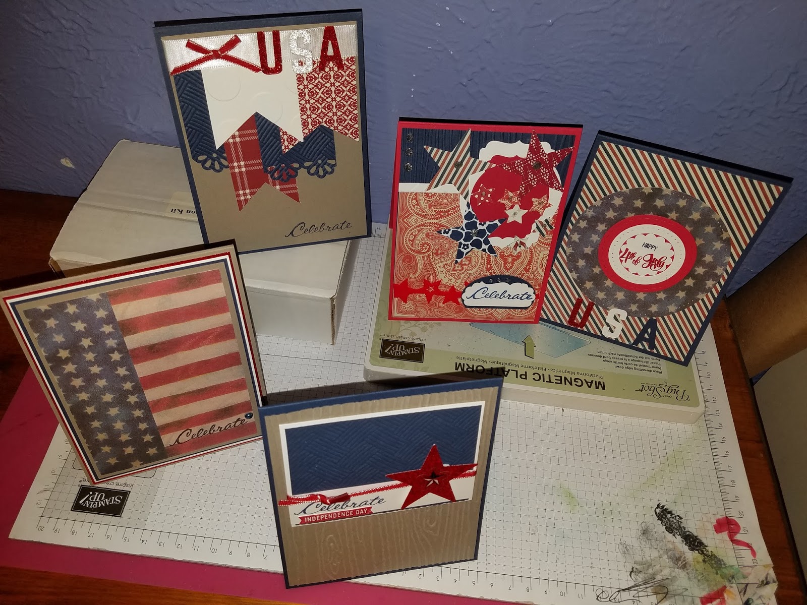 Zack's Nana's Creative Imagination: 4th of July Cards
