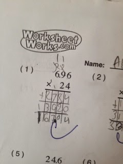 Fabulous in Fifth!: Mathematical Mondays: Multiplying with Decimals
