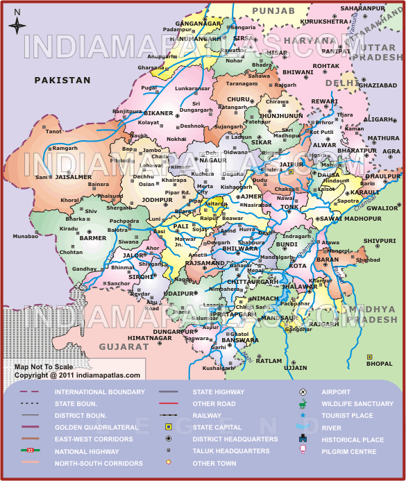 General Knowledge-सामान्य ज्ञान: Rivers Of Rajasthan