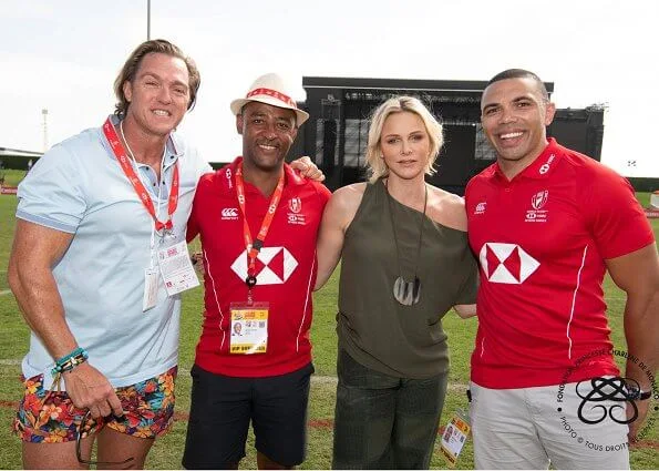 Princess Charlene visited Dubai to support the Impi’s rugby team