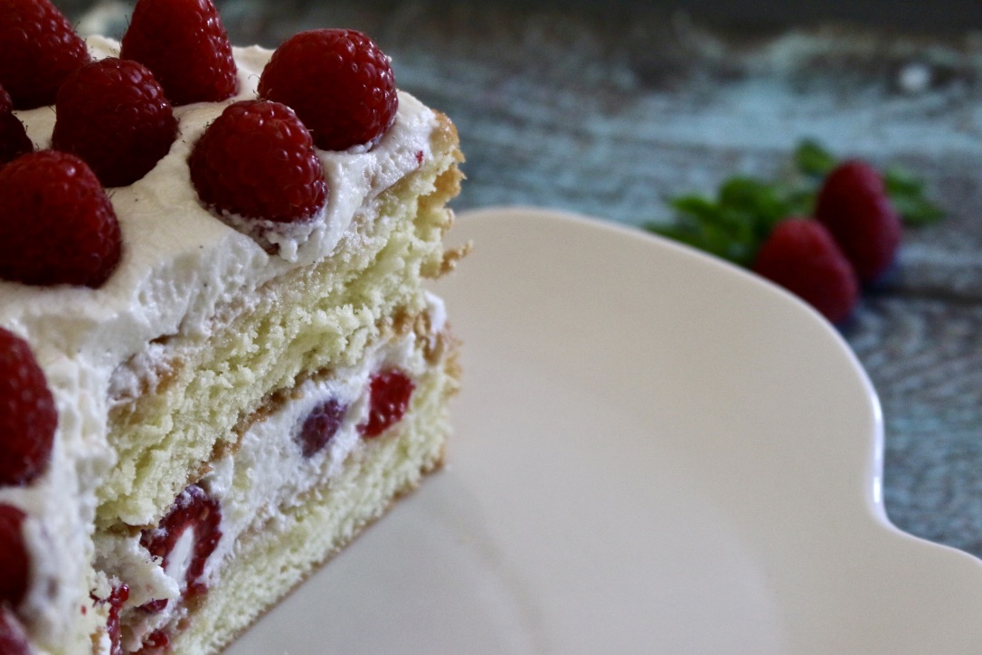 All That's Left Are The Crumbs: Genoise with Raspberries and Cream ~ # ...