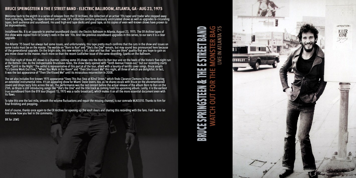 T.U.B.E.: Bruce Springsteen - 1975-08-23 - Atlanta, GA (SBD/FLAC)