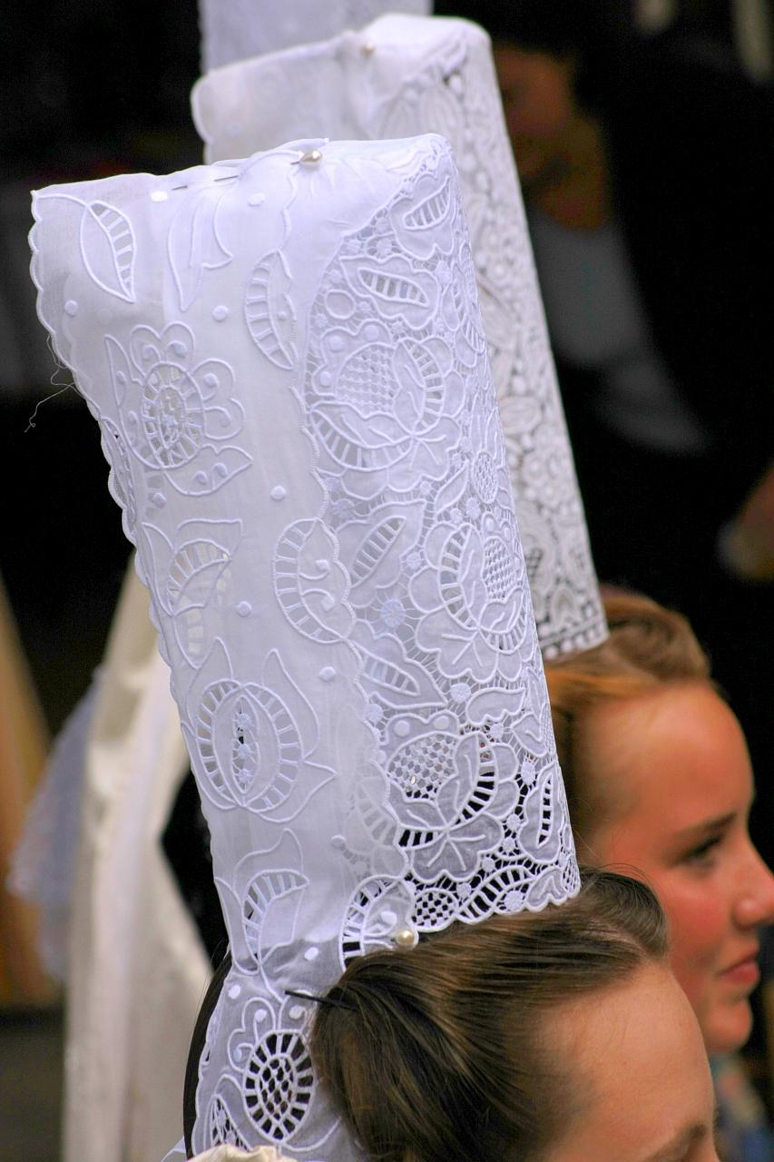Local style: Traditional headdress of the women of Brittany