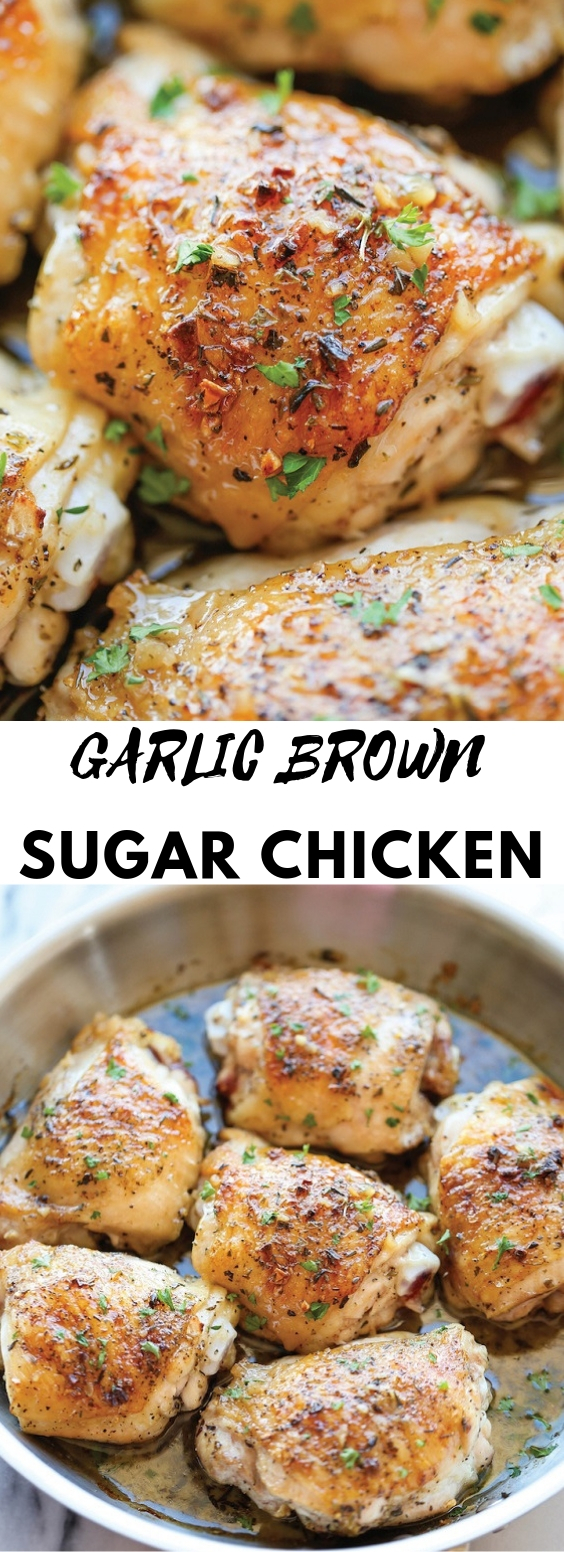 GARLIC BROWN SUGAR CHICKEN - Big Mama Recipe