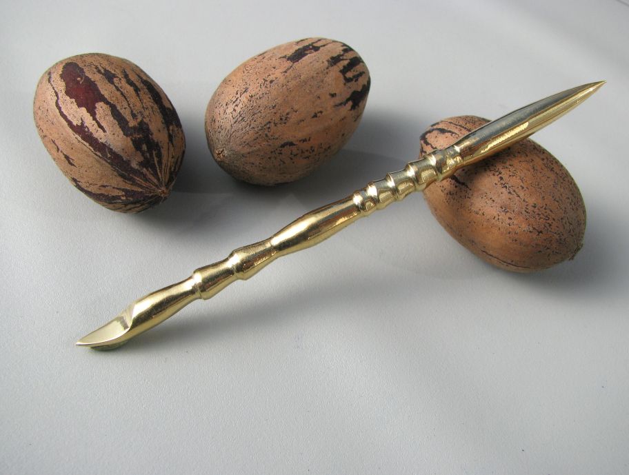 Glass Notes: Fine Handmade Brass Nut Picks and Favorite Pecan Pie Recipe