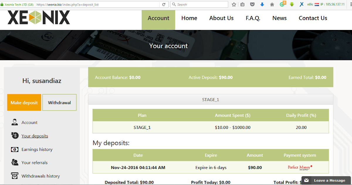 My Scam Program: Xeonix Scam