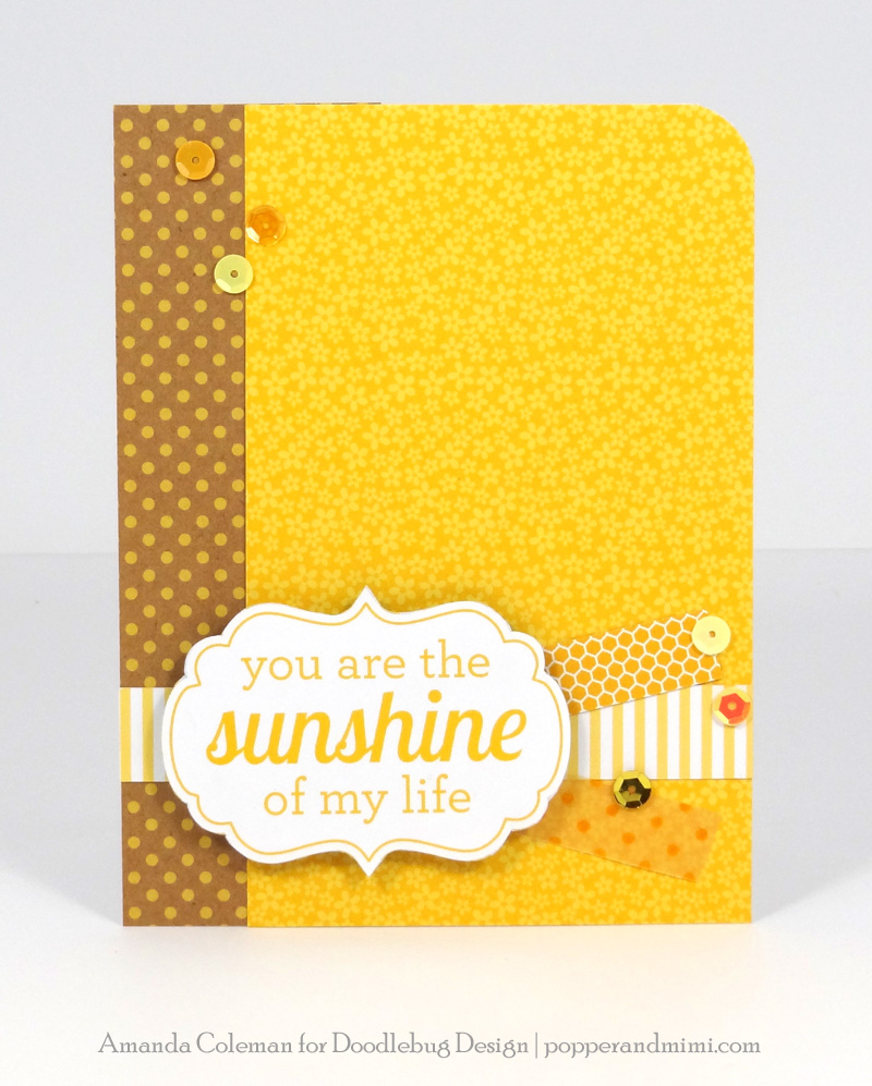 Doodlebug Design Inc Blog: Kraft in Color: Two Card Projects + Giveaway