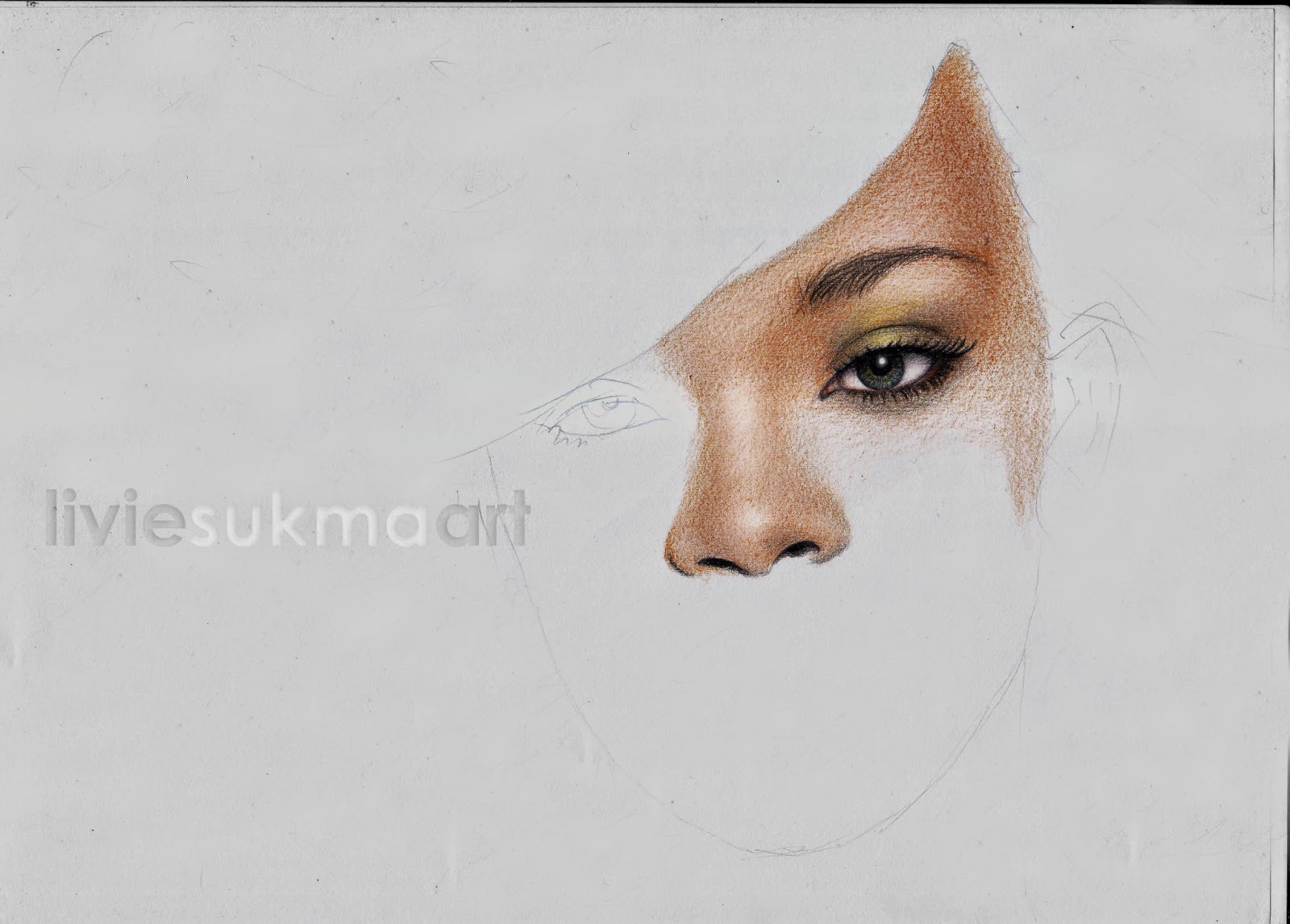 art by livie sukma: rihanna purple