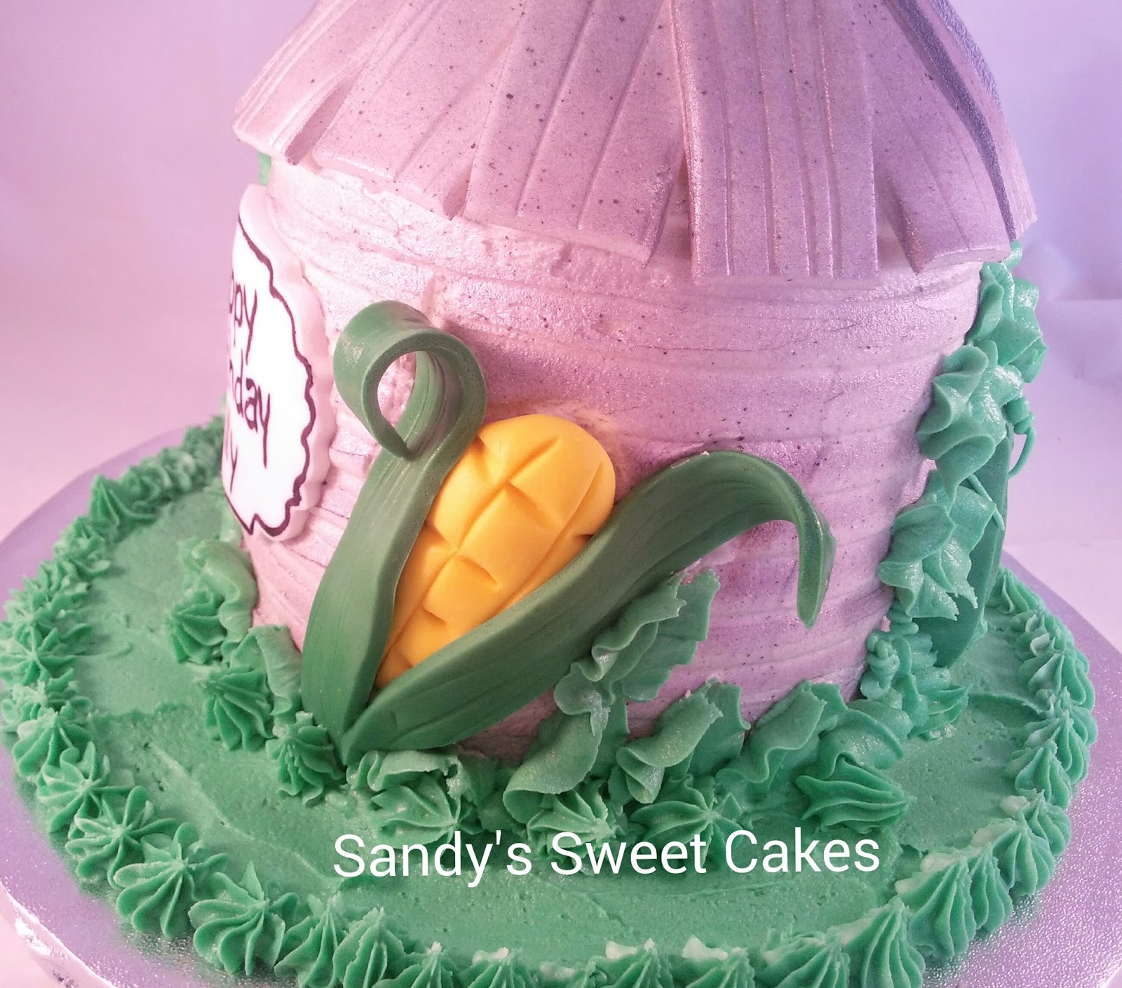 Sandy's Sweet Cakes: Grain bin silo farm cake