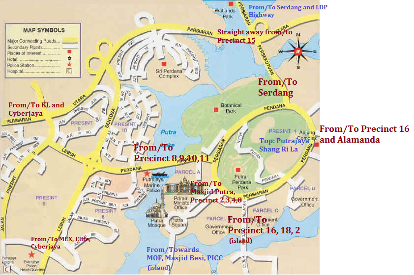 Masreena: Road Guide in Putrajaya
