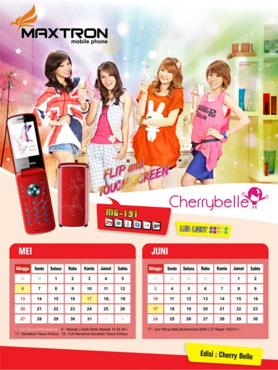 ~''Cherry Belle Chibi Twibi''~: Kalendar Chibi Tahun 2012 By :: Maxtron