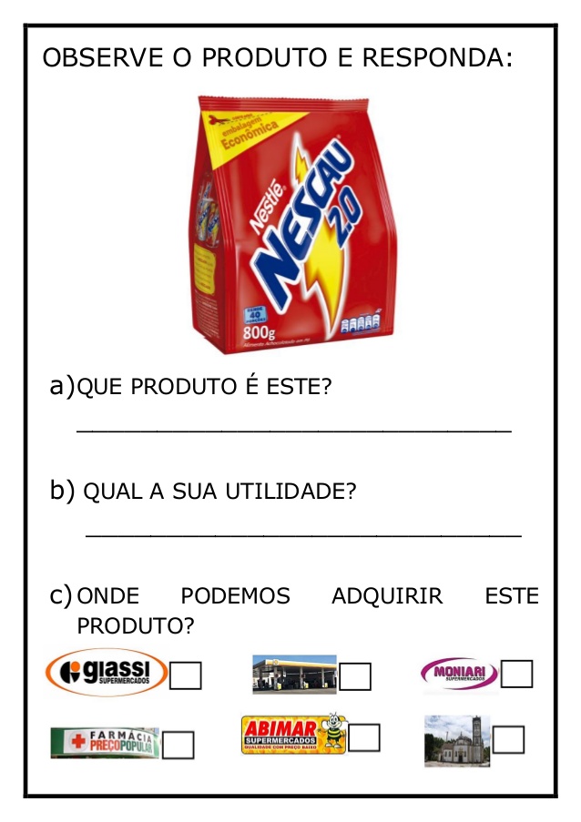 A Arte de Educar: ATIVIDADES COM RÓTULOS PARA ALFABETIZAÇÃO