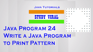 Java Program 24 - Java Program to Print Star Square - Rombus Patterns 05 - Study Viral ~ Study ...