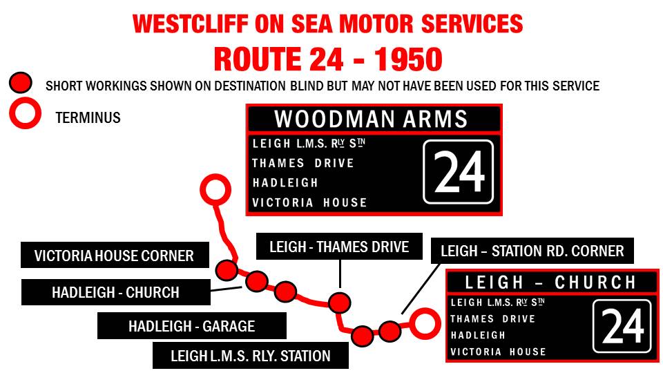 Old Bus Services Route Maps: SOUTHEND ON SEA ESSEX UK CORPORATION BUS ...