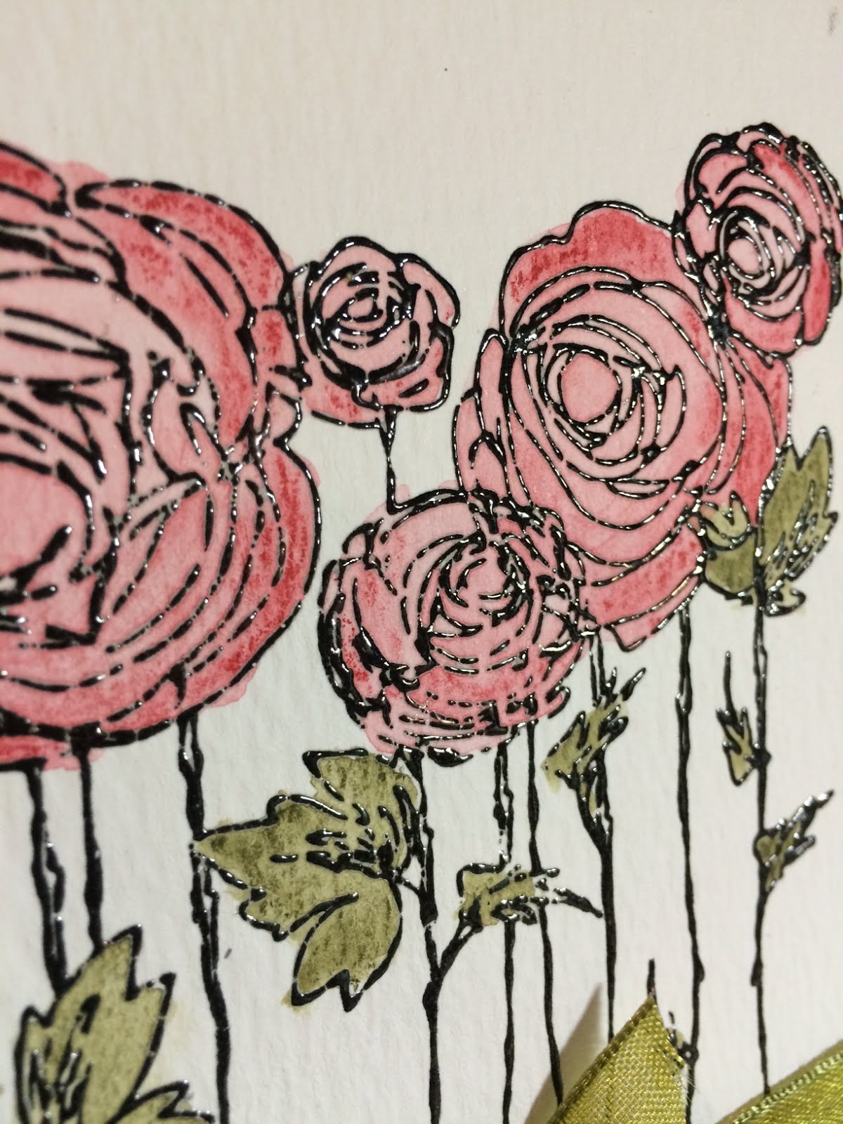 Stamped, embossed, and painted roses | DOMAIN ADDRESS FOR SALE